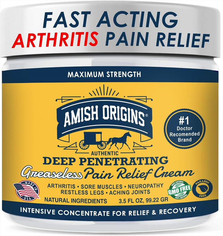 Amish Origins Arthritis Pain Relief Cream – Lewis Labs