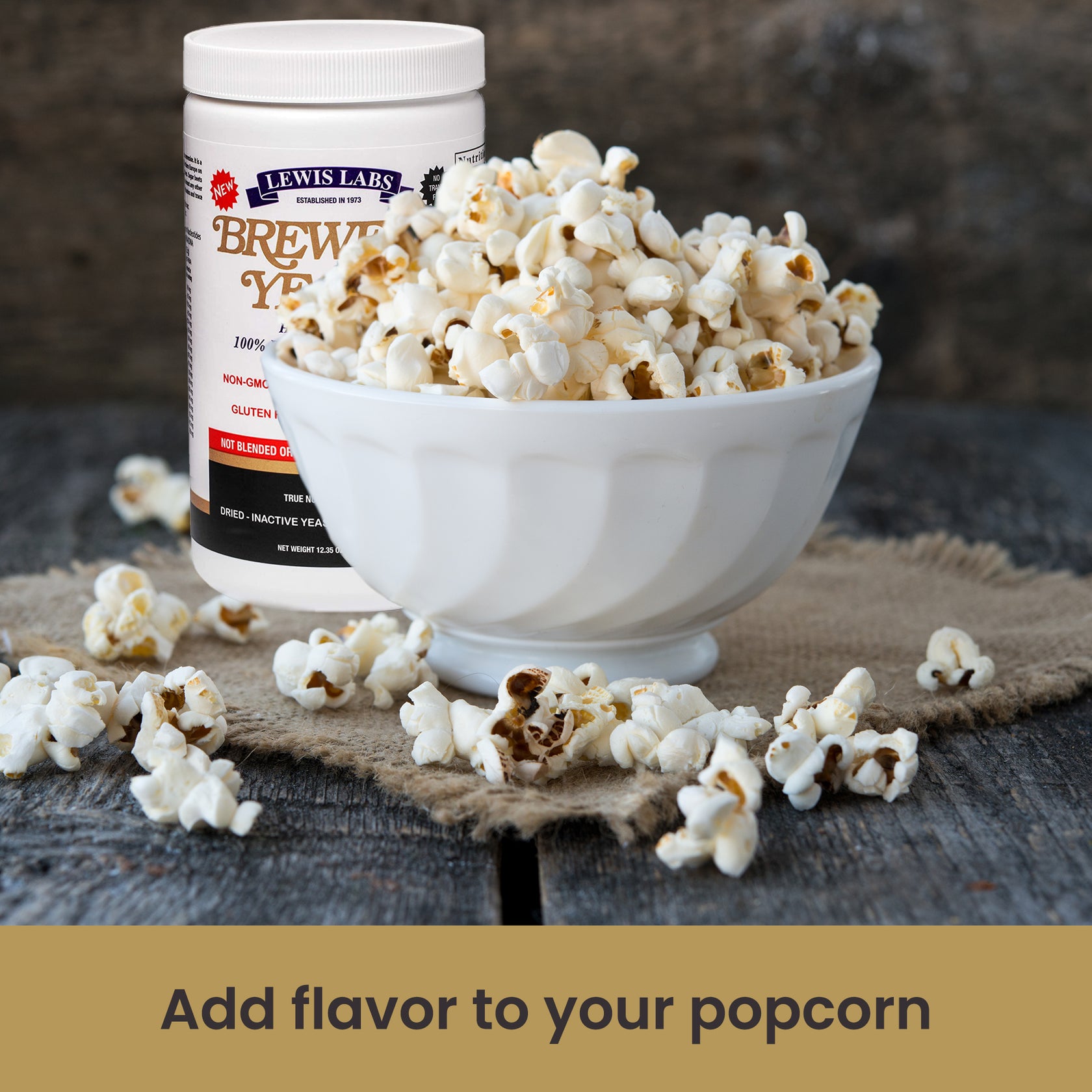 BREWER'S YEAST FLAKES High Quality 100% Pure Yeast Flakes | Lewis Labs